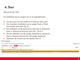 Aanwezigheidslijsten voor wedstrijd | PDF