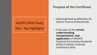 AAOIFI Certificate of Proficiency in Financial Accounting Standards ...