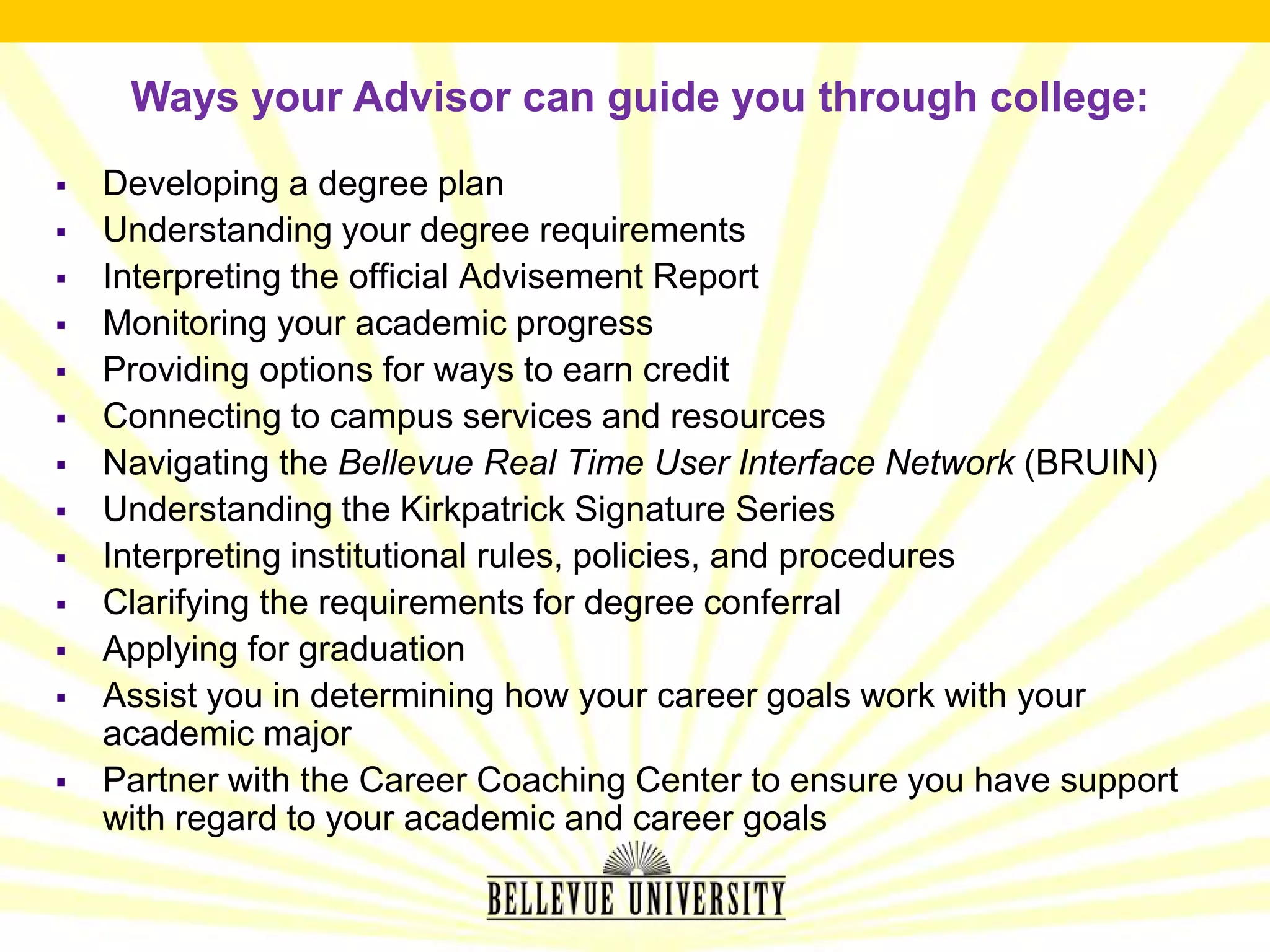 Academic Advising PowerPoint Presentation | PPTX