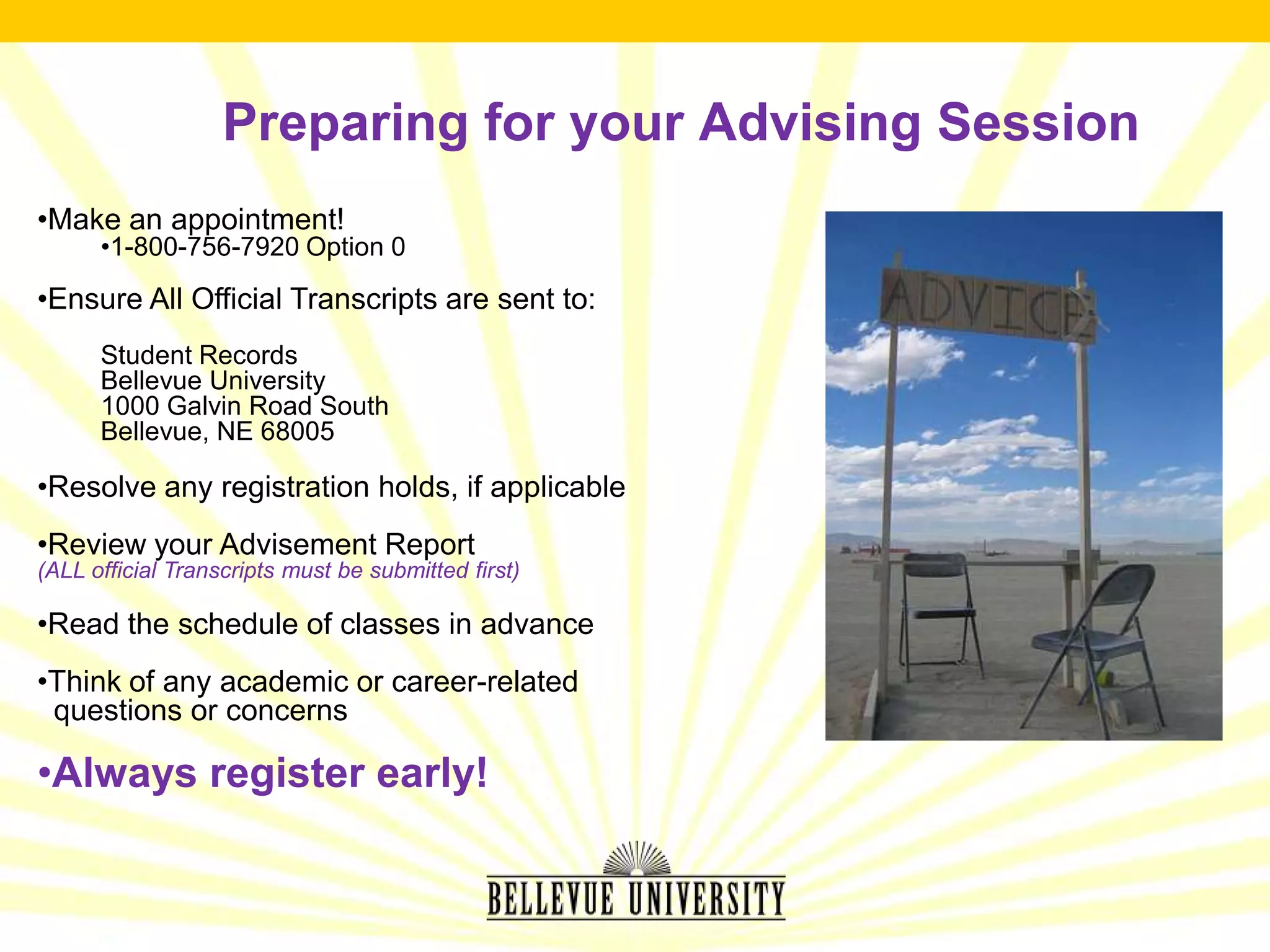 Academic Advising PowerPoint Presentation | PPTX