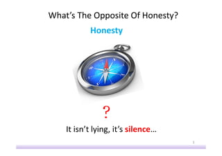 AAPAE 2016 Whats the opposite of honesty - Dayo Sowunmi II | PPT