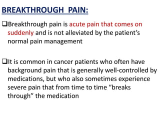 pain management in ca | PPTX