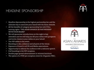 Asian Awards Partnership Proposal | PDF