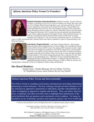 Aapf Intersectionality Primer | PDF