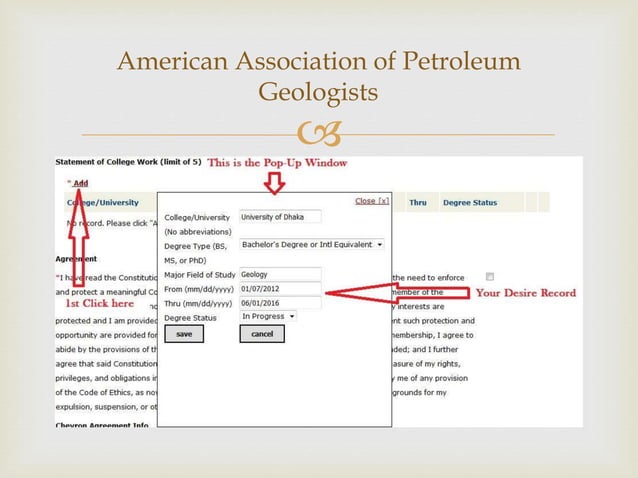 AAPG Membership Registration Procedure | PPT