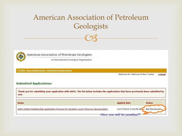 AAPG Membership Registration Procedure | PPT