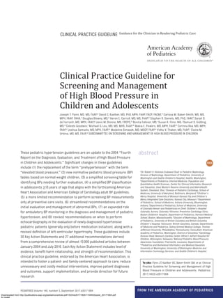 AAP Hypertension Guideline screening and management.pdf