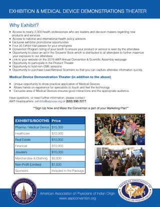 Aapi 2016 convention marketing prospectus | PDF