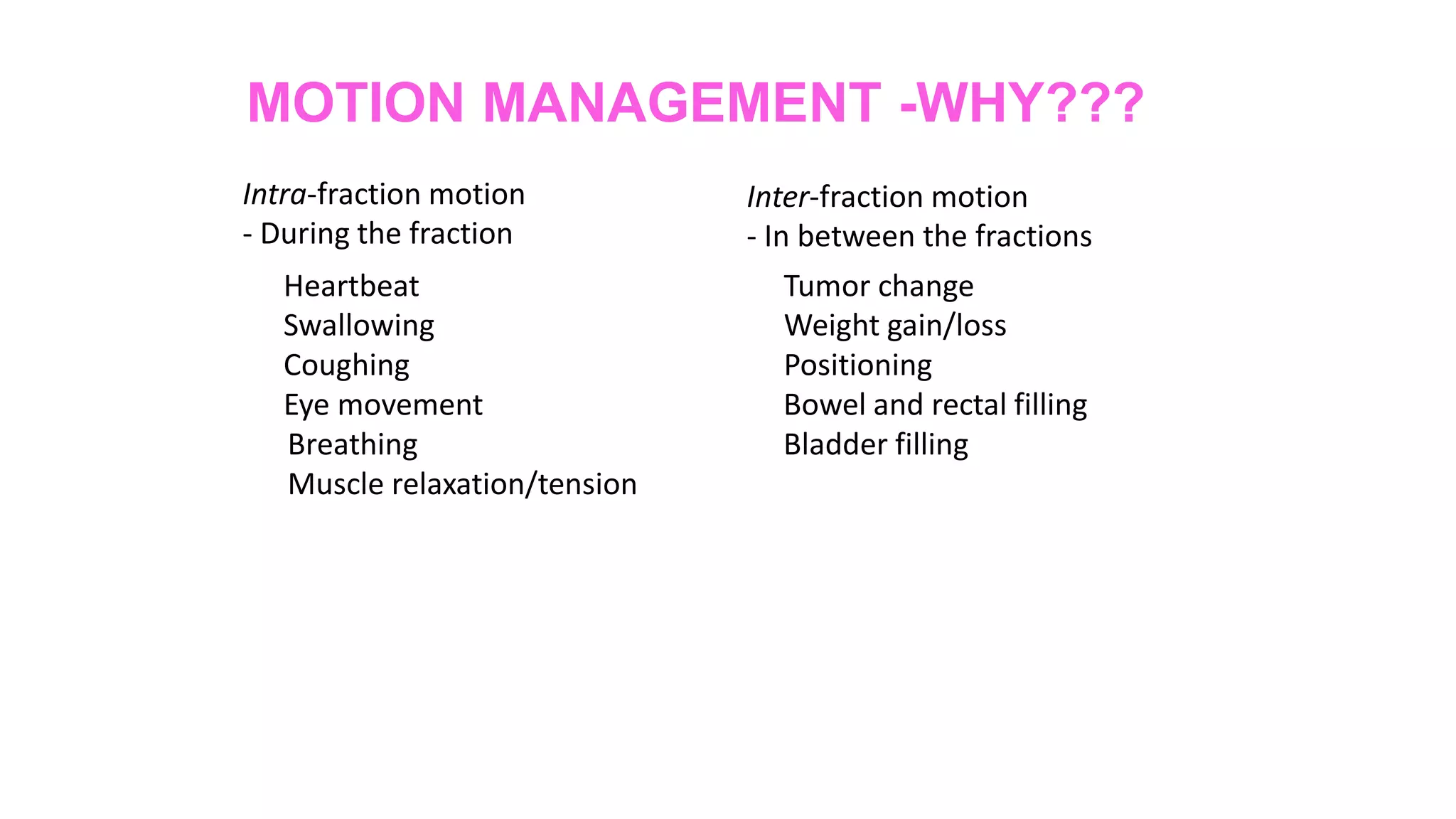 Motion management techniques in RT | PDF
