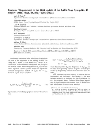 AAPM REPORT 84 TG 43 | PDF