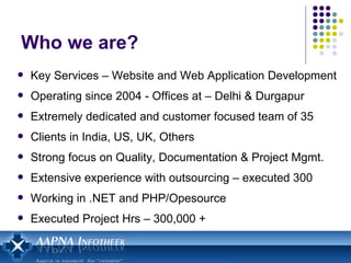 Aapna infotech corporate presentation-jan2012 | PPT
