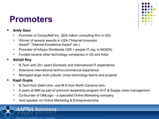 Aapna infotech corporate presentation-jan2012 | PPT