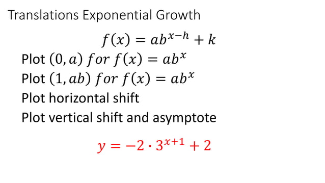 1. Graphs Exponential Growth functions ppt | PPT | Free Download
