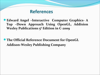 OpenGL Projects on SIMULATION OF WATER RIPPELS | PPT