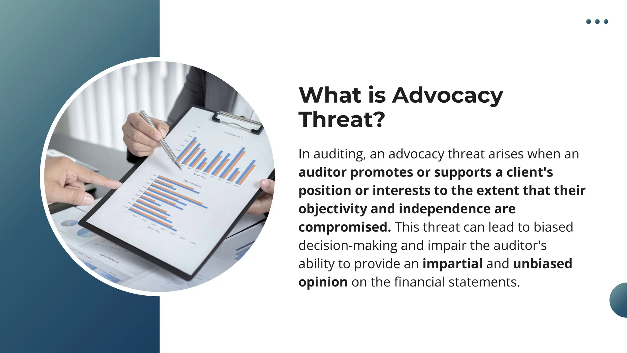 ADVOCACY THREAT in AUDITING Presentation PPT | PPTX