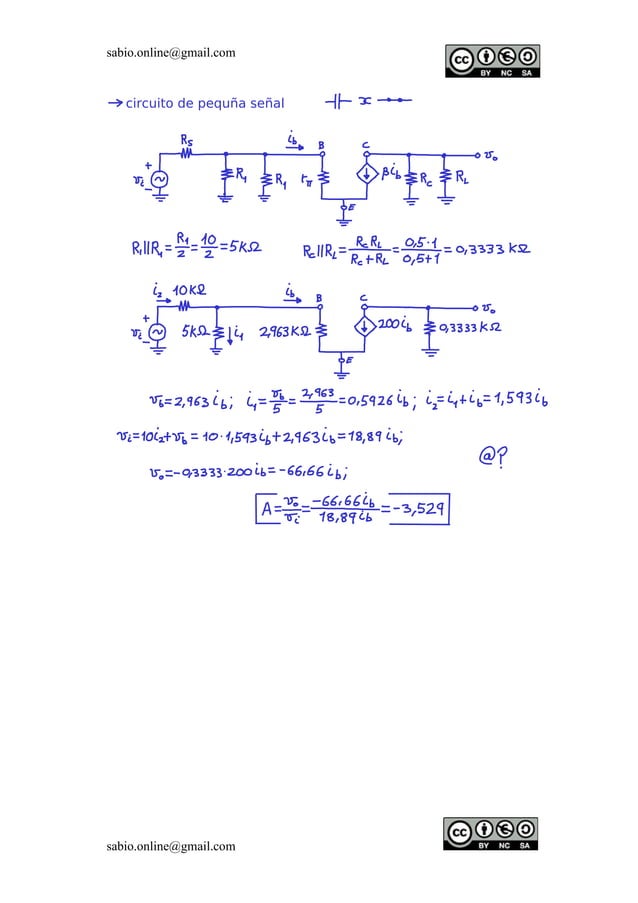 Análisis de Amplificadores de Pequeña Señal I | PDF