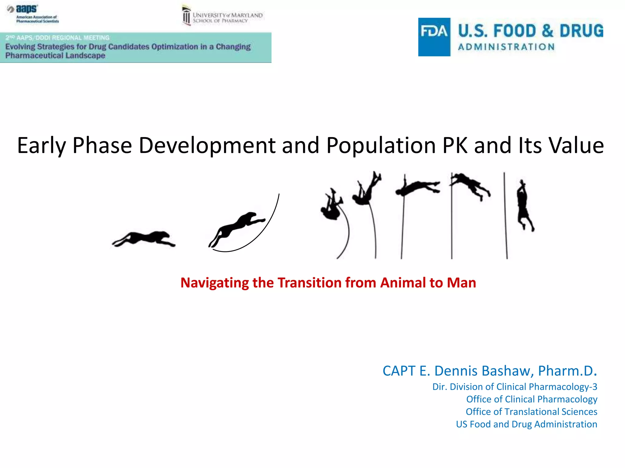 UPDATED-Early Phase Drug Developmetn and Population PK and Its' Value | PPT