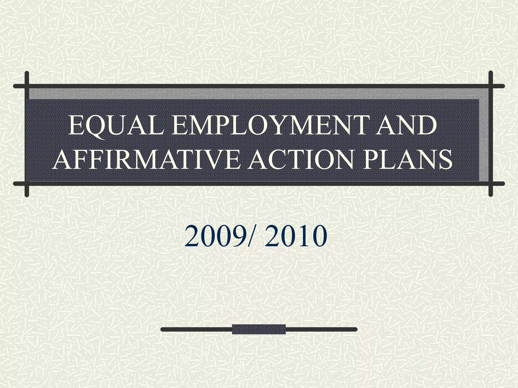 Affirmative Action Compliance Supervisor Training Presentation | PPT