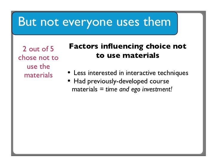 Adopt Adapt or Abandon? Instructors' Decisions to Use Research-Based…