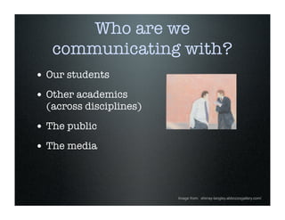 Speaking of Physics: The Art of Science Communication | PPT