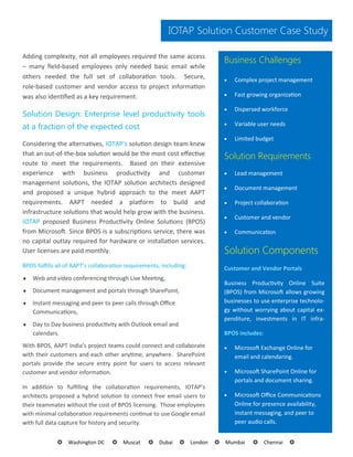 AAPT INDIA - Case Study | PDF | Computer Software and Applications | Computing