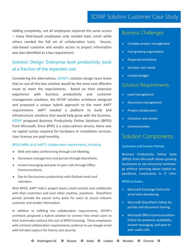 AAPT INDIA - Case Study | PDF | Computer Software and Applications | Computing