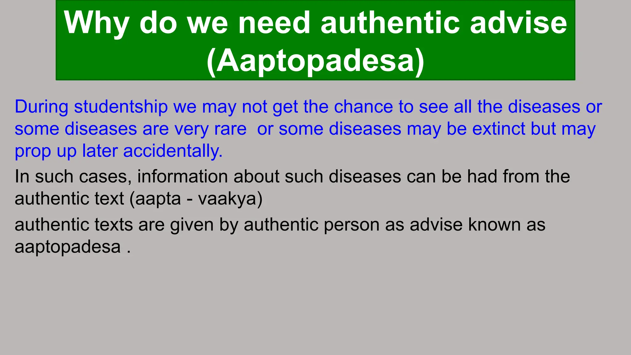 aaptopadesha.pptx for bams ist frof. Padarth vigyaan | PPTX