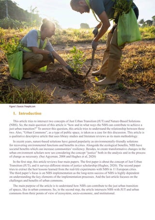 Achieving Just Urban Transition (JUT) by adopting Nature-Based ...