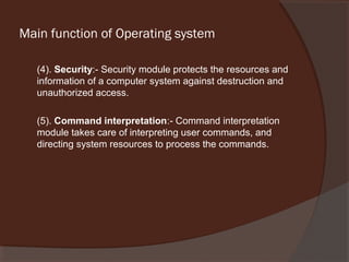 Operating system- AARAMBH PANDEY | PPT