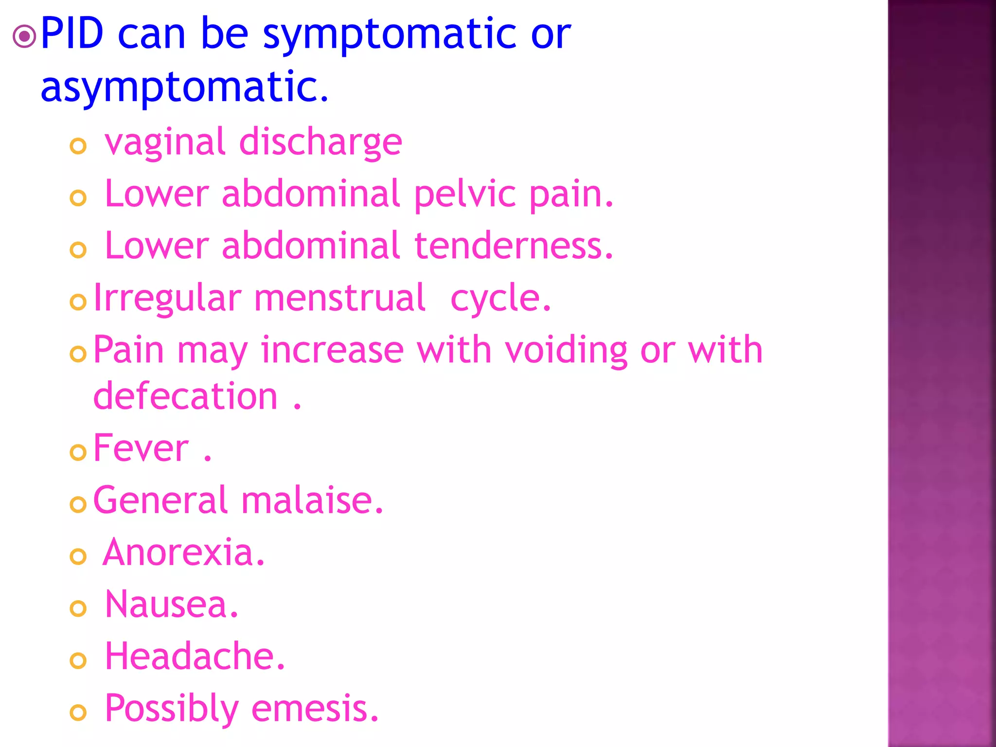 PELVIC INFLAMMATORY DISEASE | PPTX