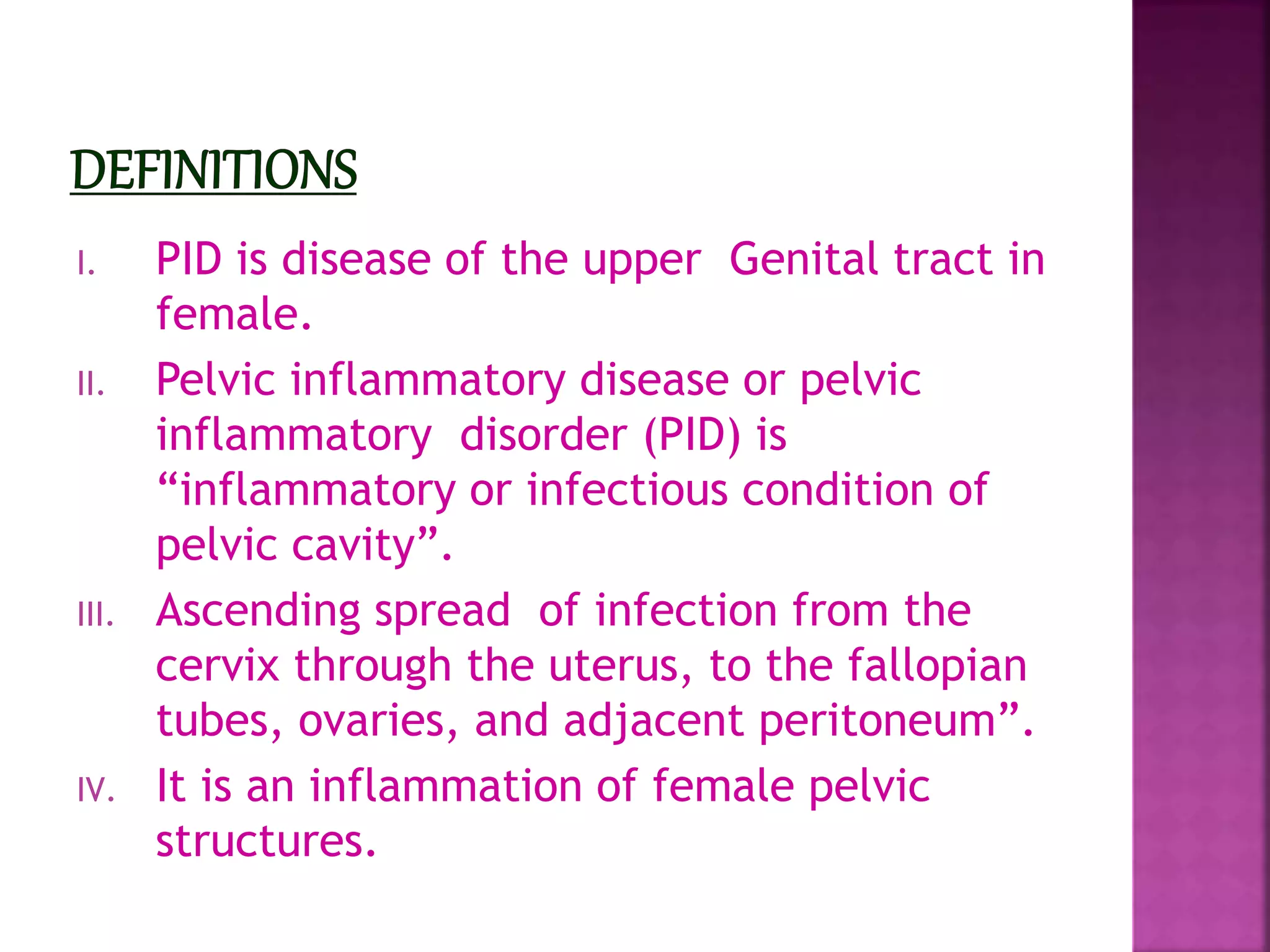 PELVIC INFLAMMATORY DISEASE | PPTX
