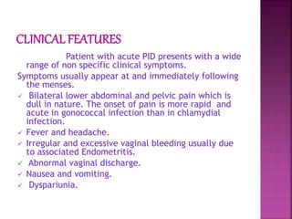 PELVIC INFLAMMATORY DISEASE | PPTX