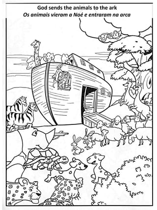 A Arca de Noé - páginas para colorir | PDF