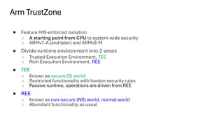 Introduction of AArch64 TrustZone and OPTEE | PDF