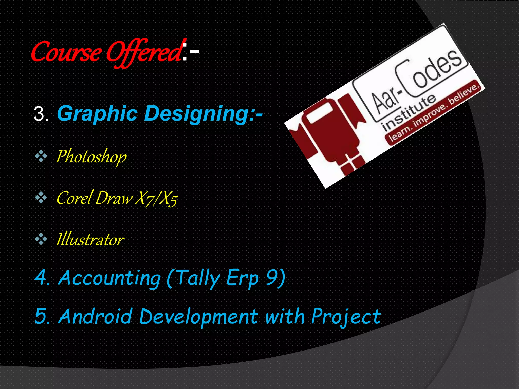 Aar codes institute | PPT