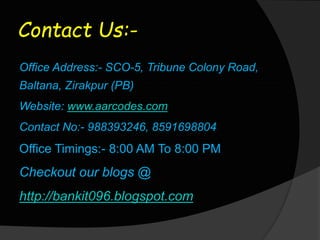 Aar codes institute | PPT