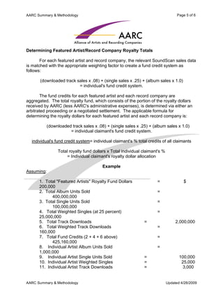 Aarc summary and methodology | PDF