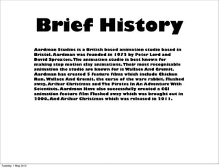 Aardman | PDF | Entertainment