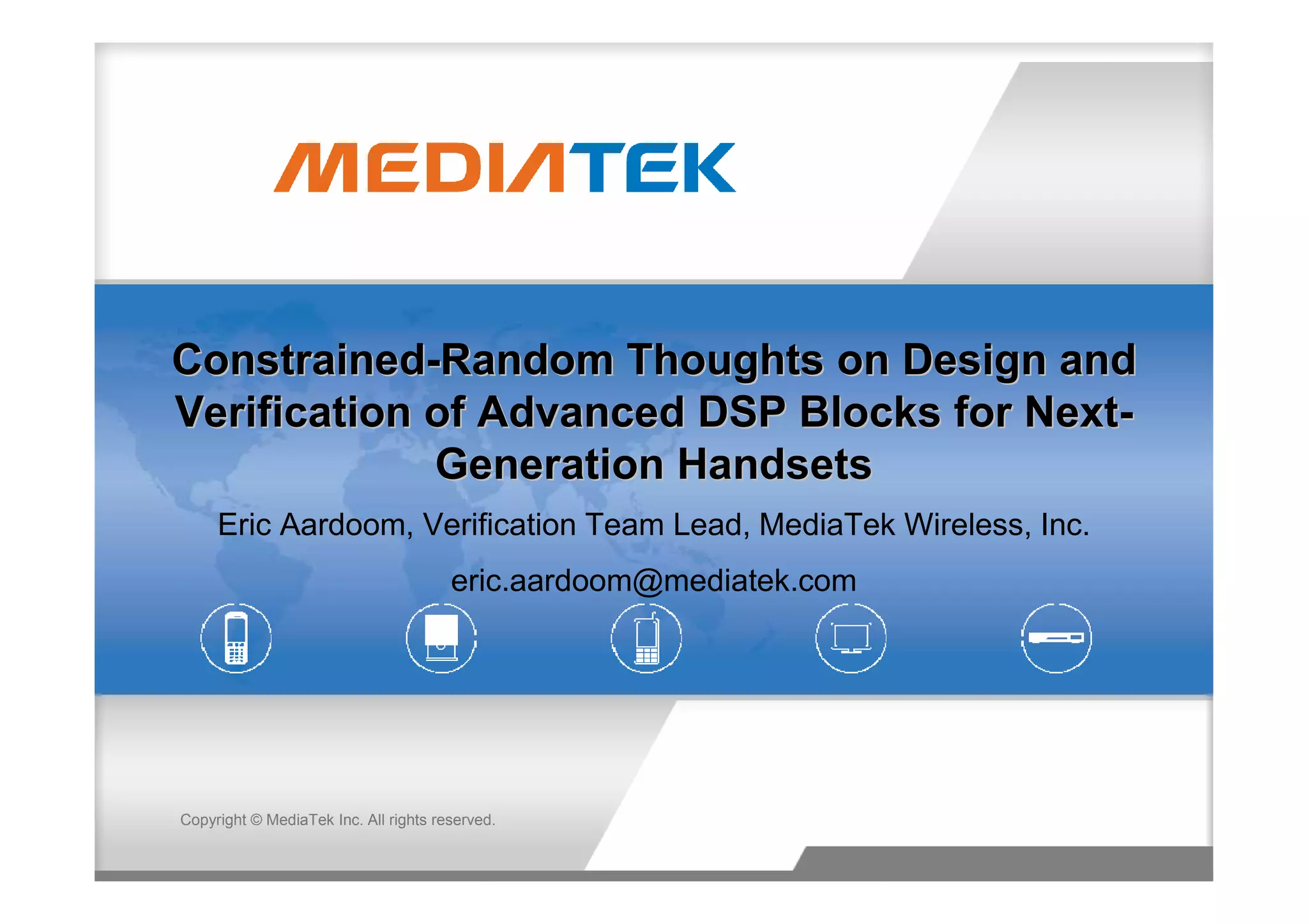 Constrained Random Thoughts On Advanced Constrained Random Thoughts On