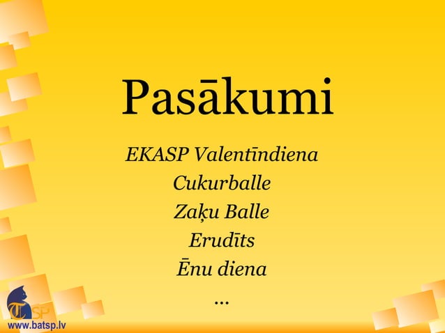 Ārējo sakaru virziena pusgada atskaite | PPT