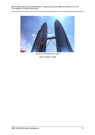 Menara Mesiniaga and Critical Regionalism: Adapting Vernacular Malay ...