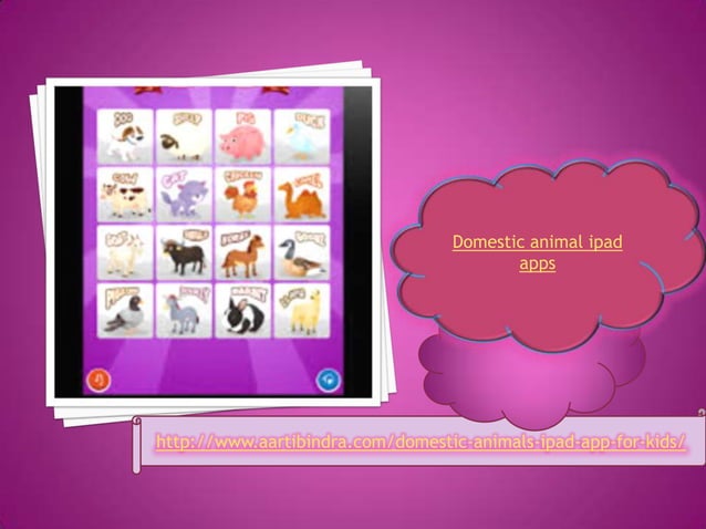 Domestic animal ipad apps | PPT
