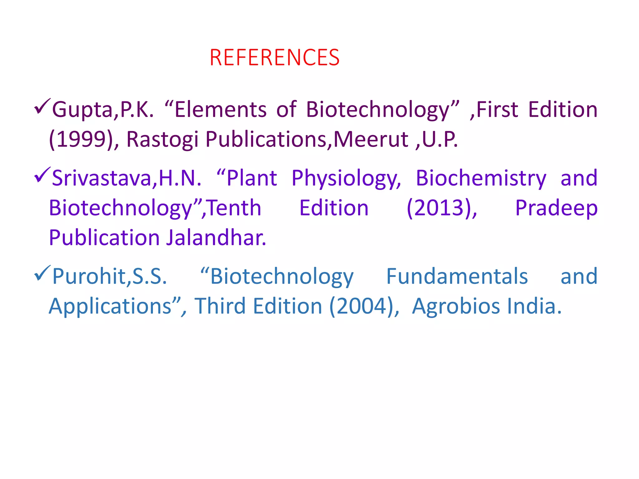 CONCEPT AND SCOPE OF BIOTECHNOLOGY BY AARIF | PPTX