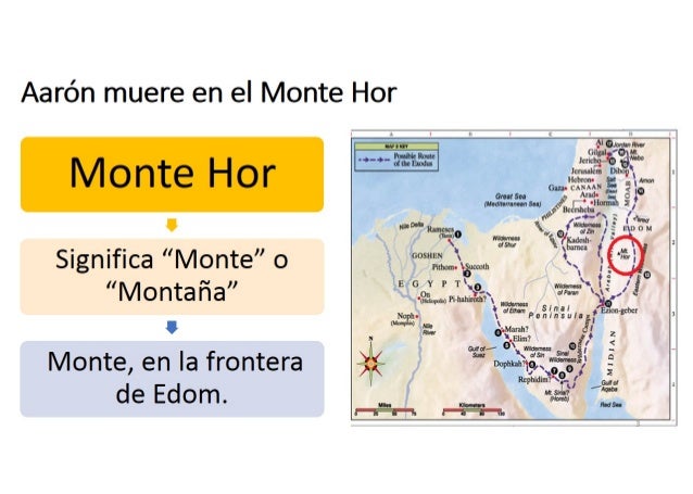 Aarón muere en el monte Hor