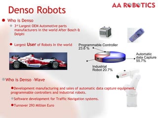 AA Robotics | PPT | Robotics | Technology & Computing