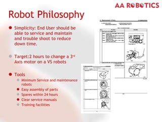 AA Robotics | PPT | Robotics | Technology & Computing