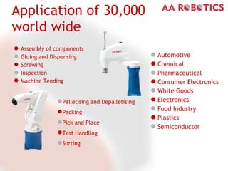 AA Robotics | PPT | Robotics | Technology & Computing