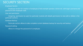 Pathology Lab Software | PPTX