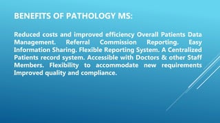 Pathology Lab Software | PPTX