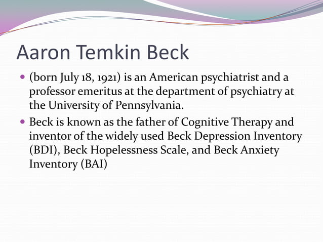 Aaron Beck | PPTX